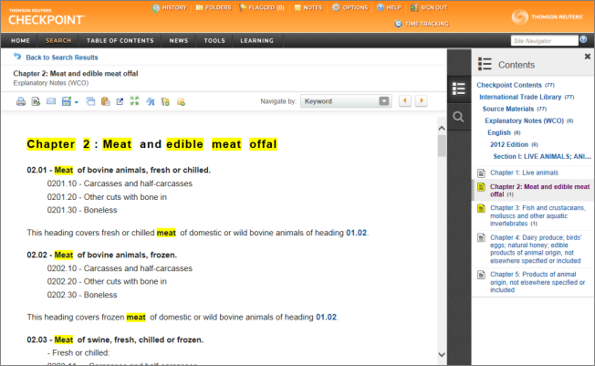 Viewing International Trade Library Documents